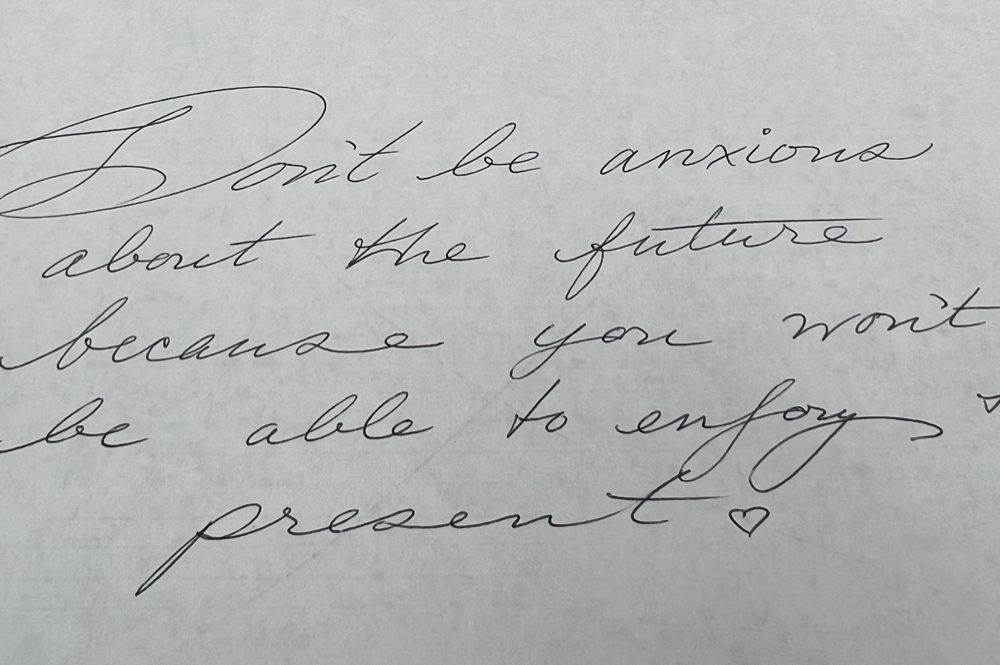 Slanted cursive by Amii in Peoria