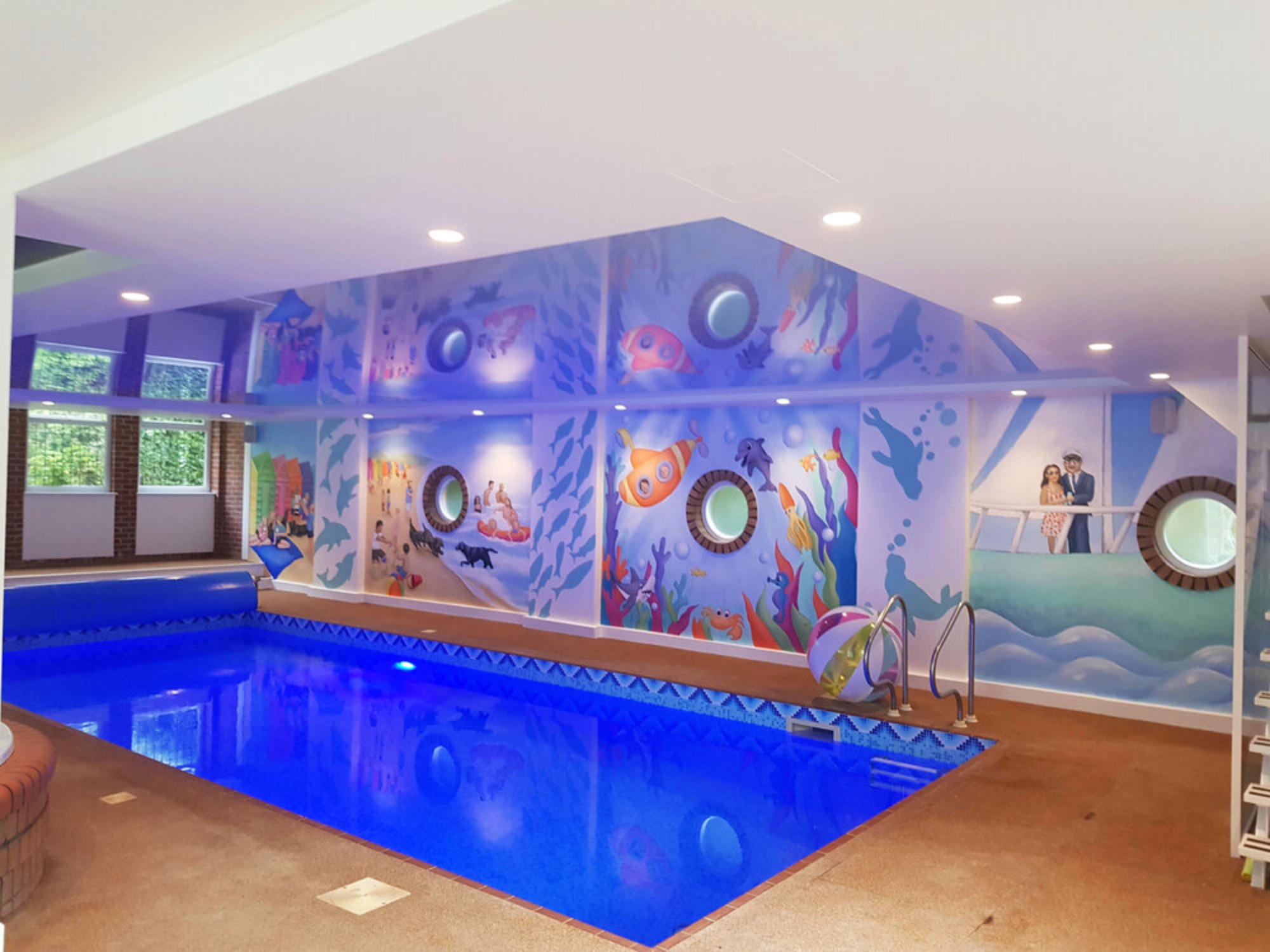Swimming Pool Mural by Rachel Blackwell in Bridgnorth