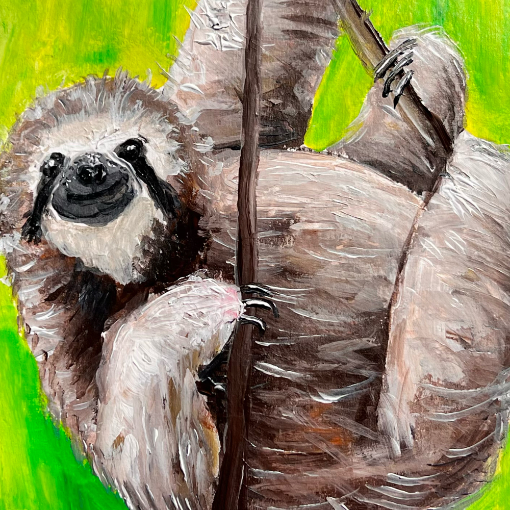 Fat Sloth by Nikita Spires in Sydney