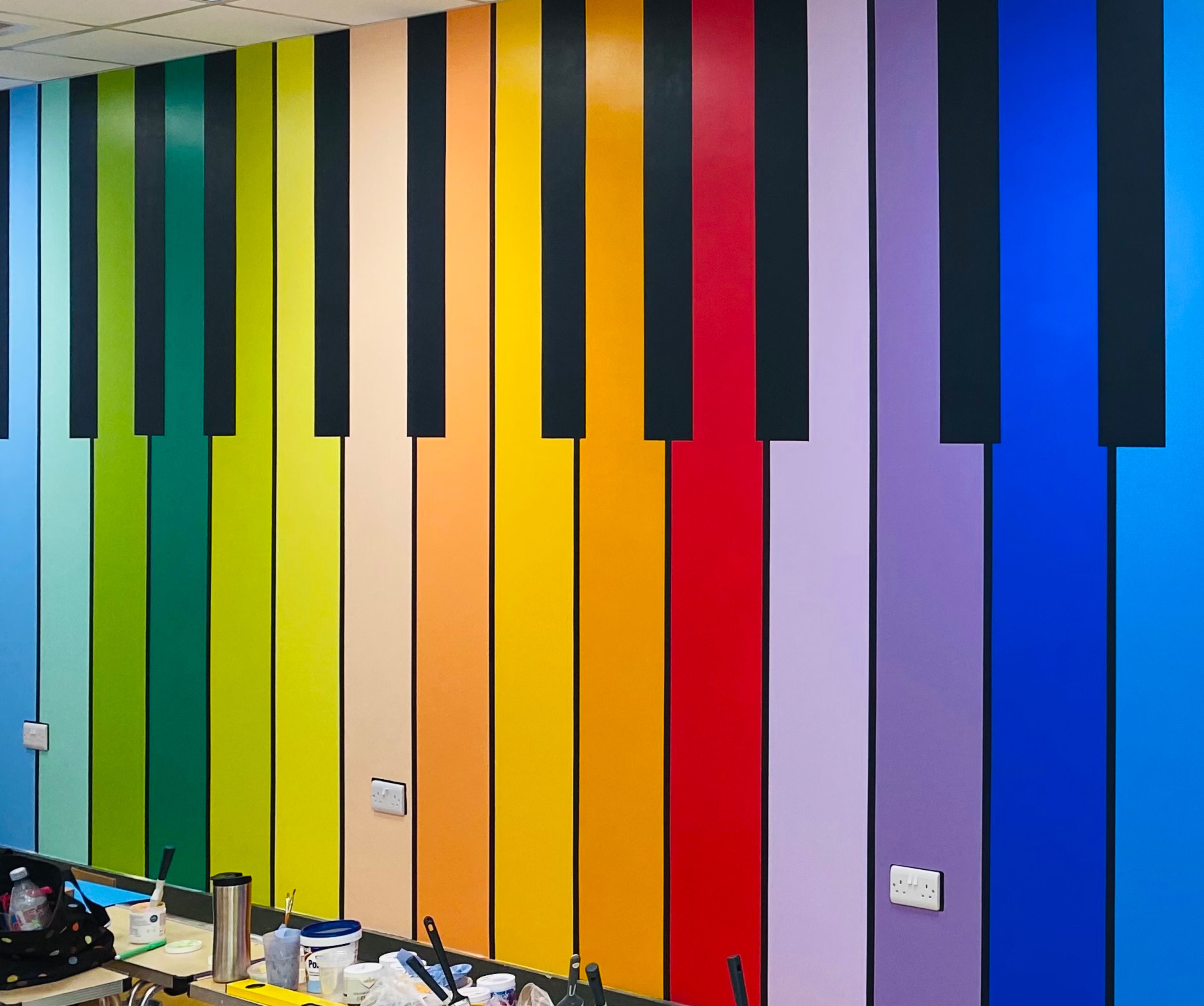 Mega piano by Murals by Lauren in London