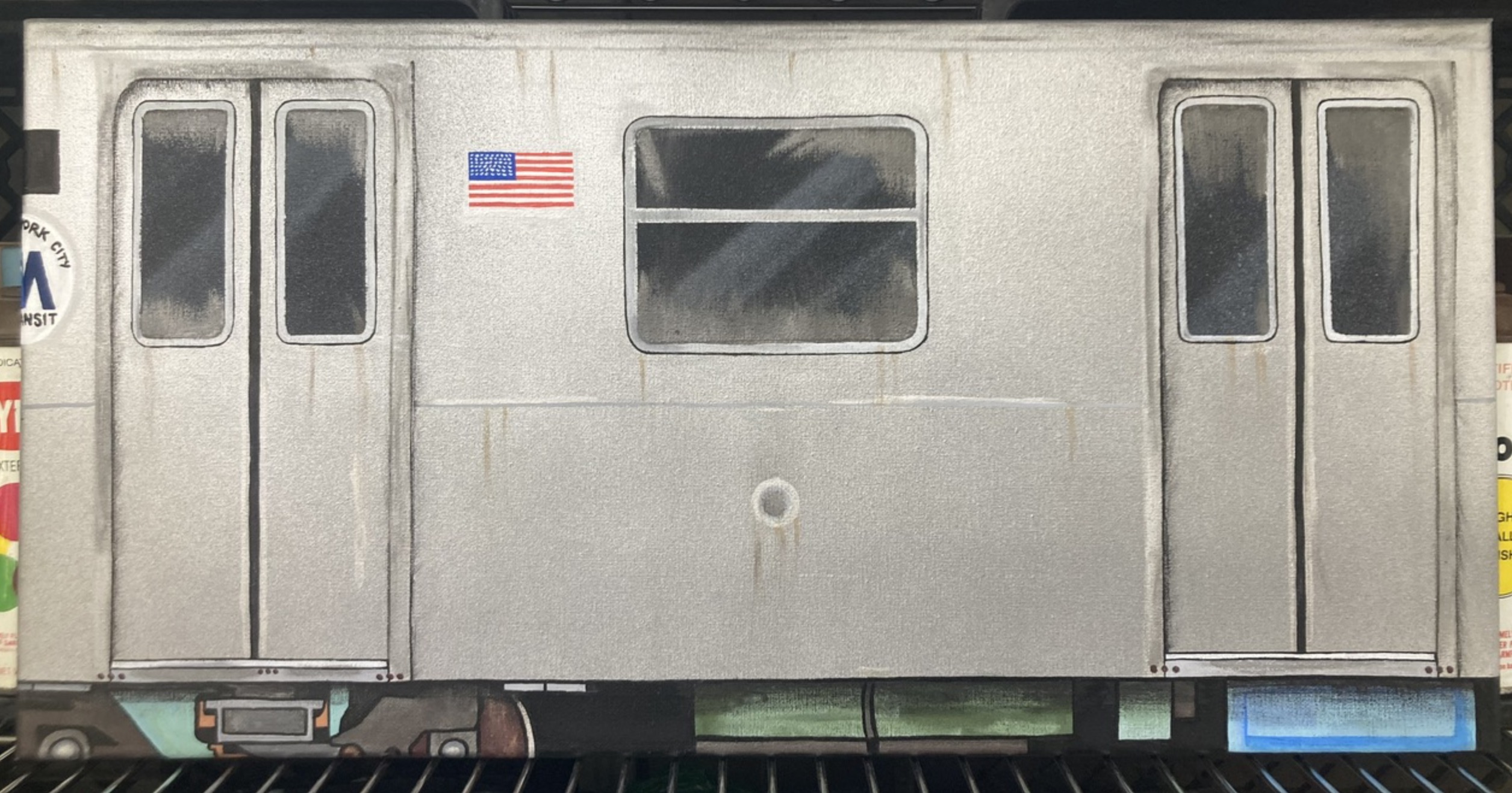 NYC MTA Subway Car by stb_art.co in Los Angeles