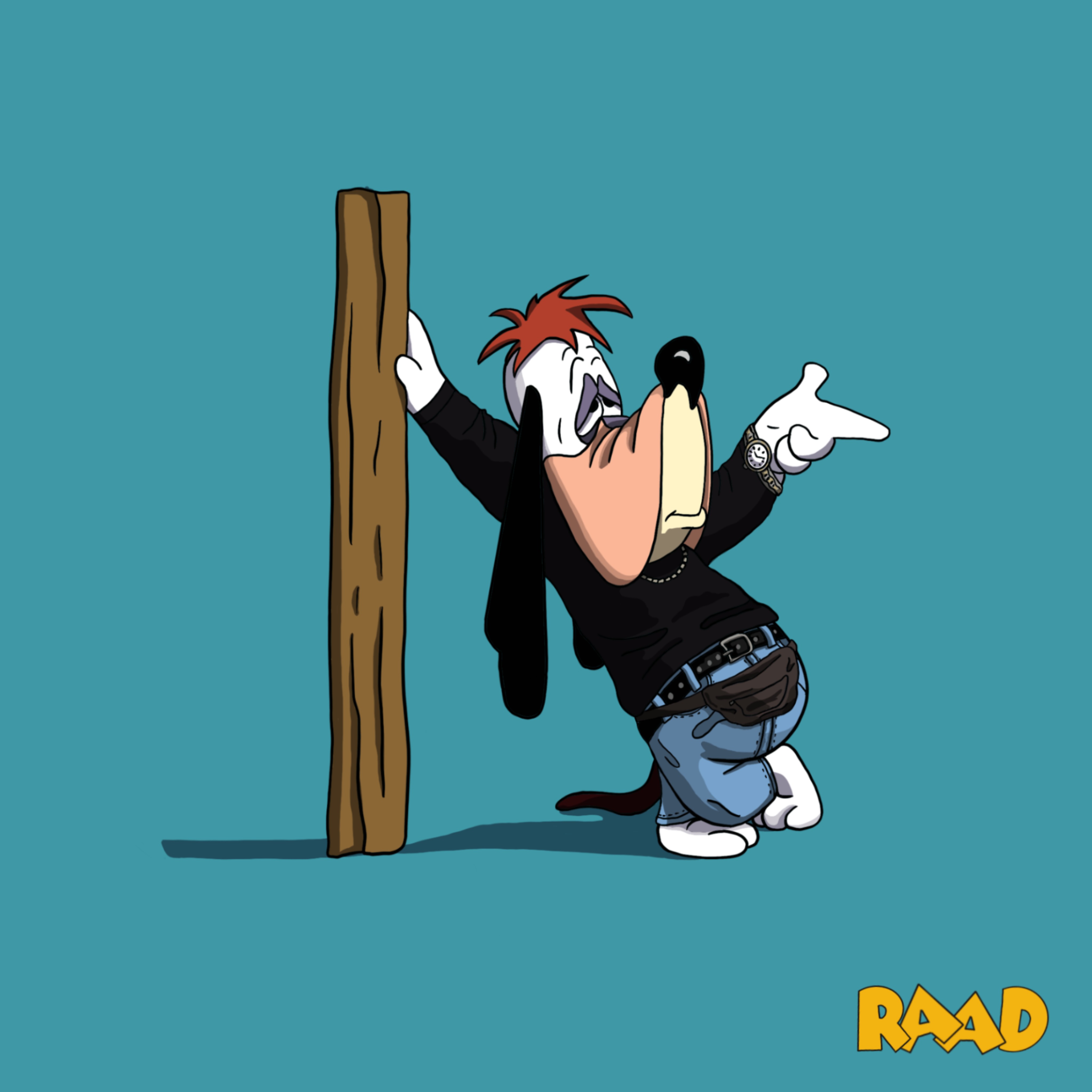 Droopy Dog x The Rock by RAAD in Brisbane