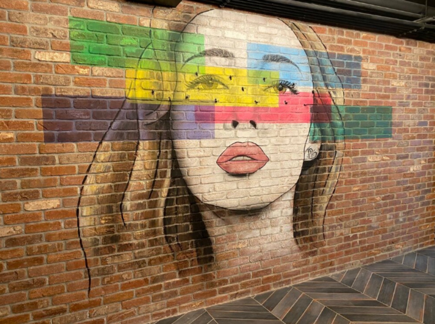 Colorful block Portrait by Art by Presa in Los Angeles