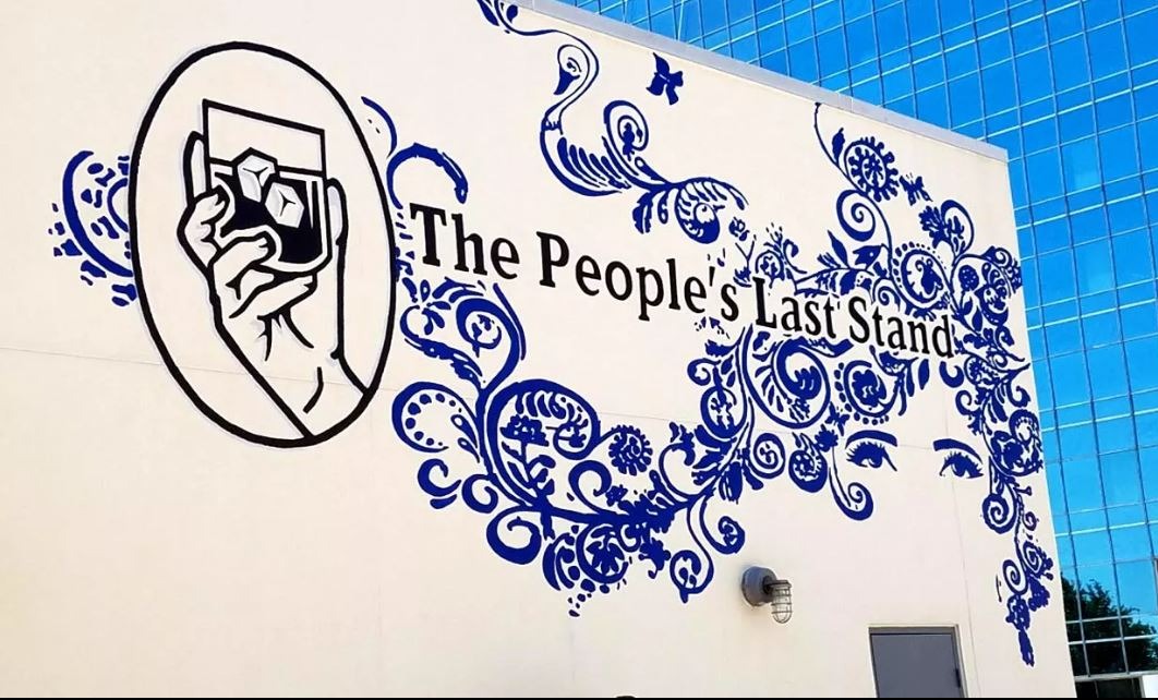 Dallas Cocktail Bar Mural by SaxonLynn Arts in New Orleans