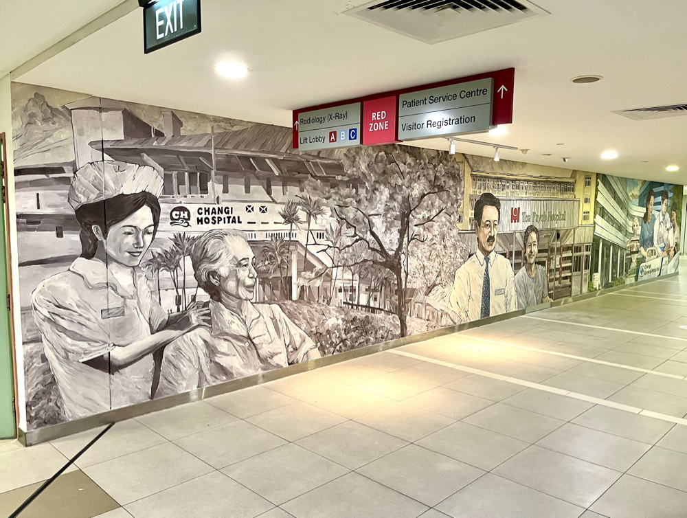 Singapore Changi Hospital 88 year Anniversary Mural by Shawn Lu in ...
