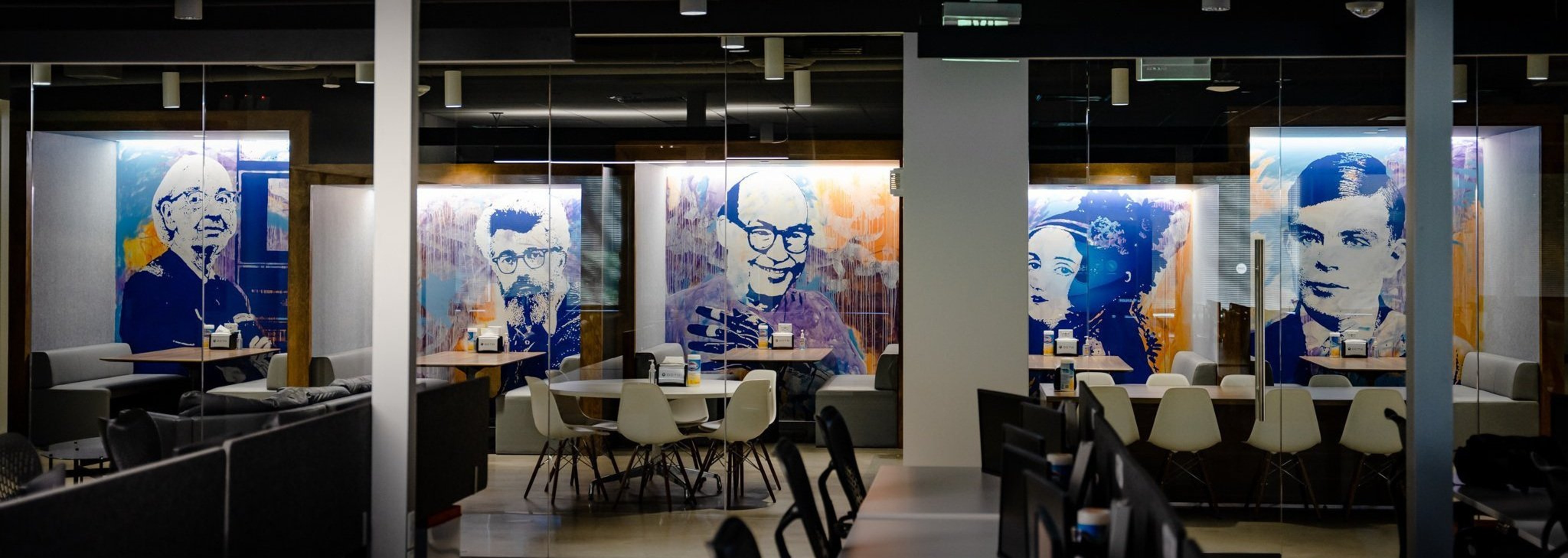 Octo oLabs Lunch Room Murals by In The Paint Murals in Monrovia