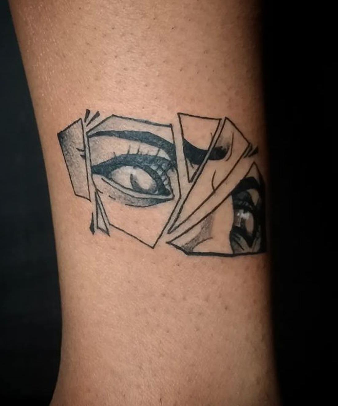 Anime/Manga illustrative tattoo by Inked Shinigami in Dubai
