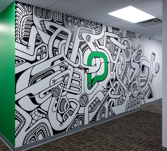 Office Wall Murals & Corporate Art | Book An Artist